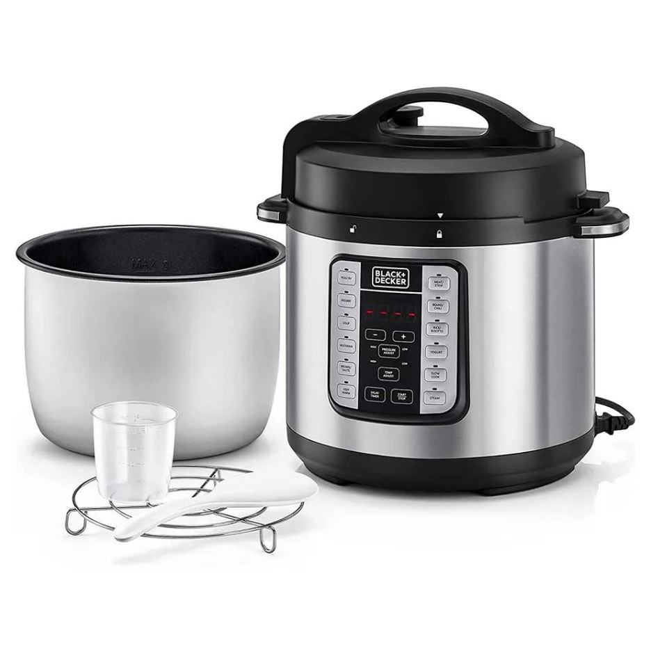 Black+Decker 6 Ltr Electric Pressure Cooker PCP1000-B5 || Online ...