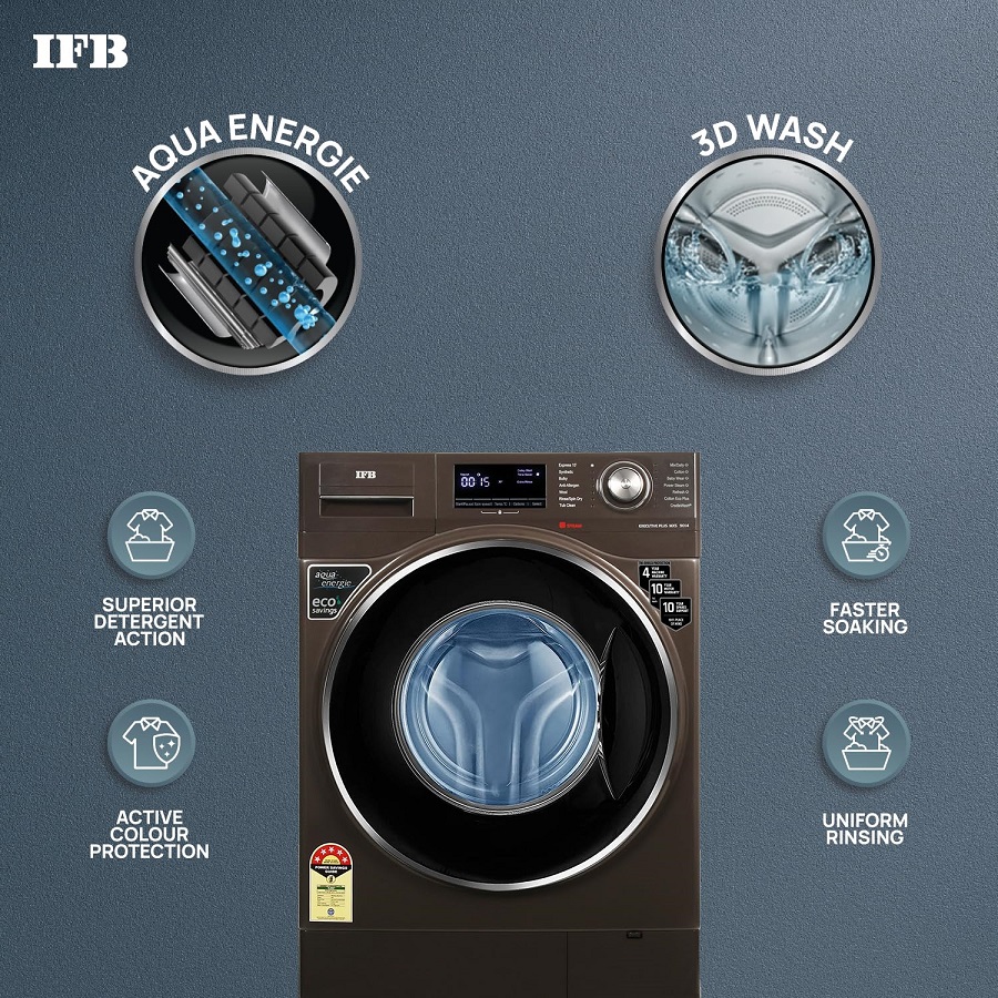 IFB Executive Plus MXS 9 kg 5 Star Fully Automatic Front Load Washing ...
